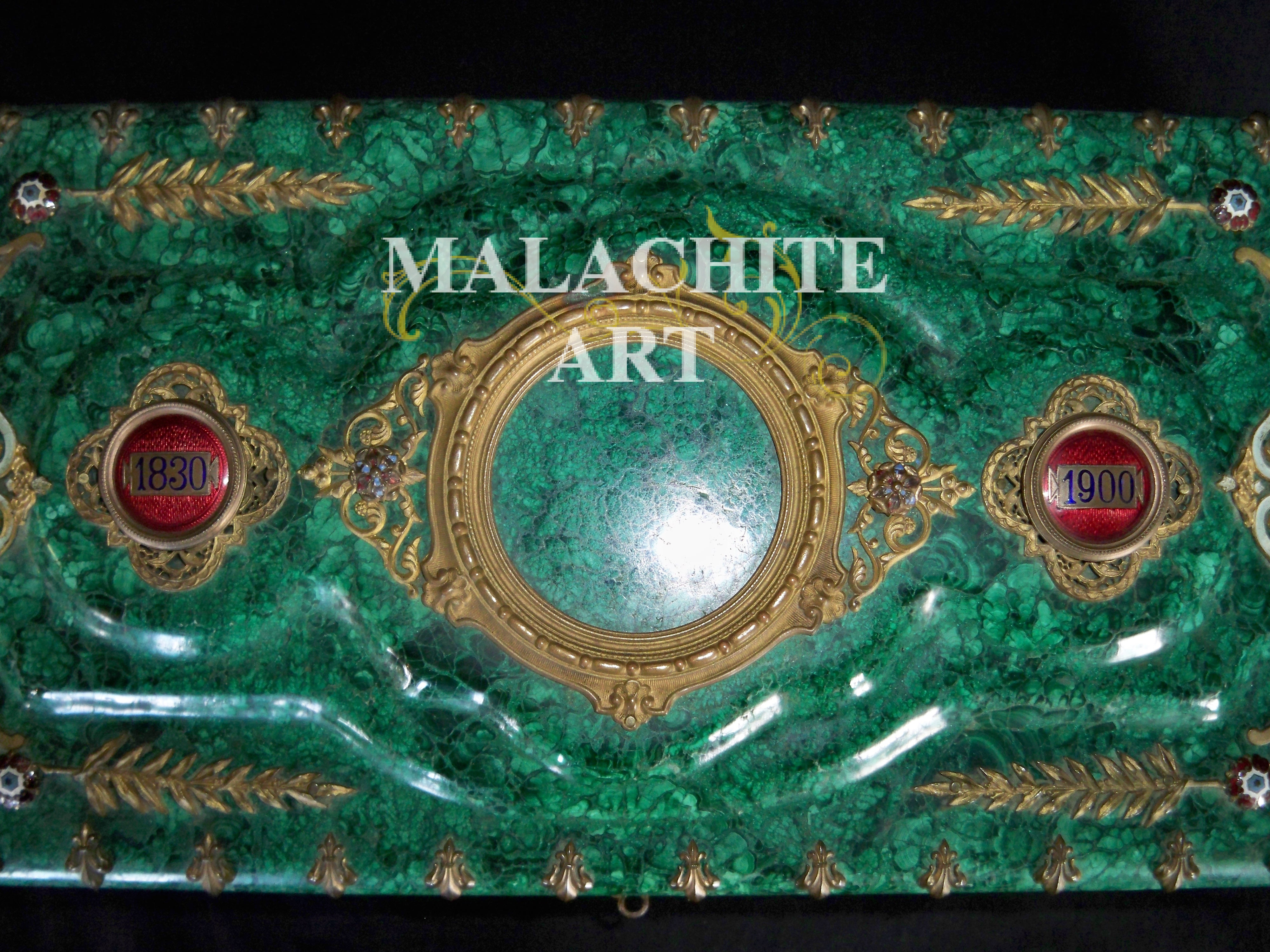 1830 Russian Malachite Box – Malachite Art
